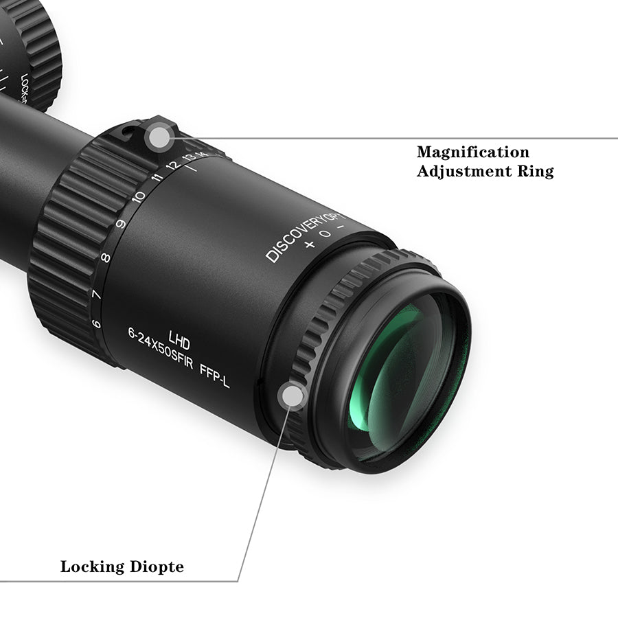 Discovery Optics LHD 6-24X50 SFIR First Focal Plane IR, Side Focus, In ...
